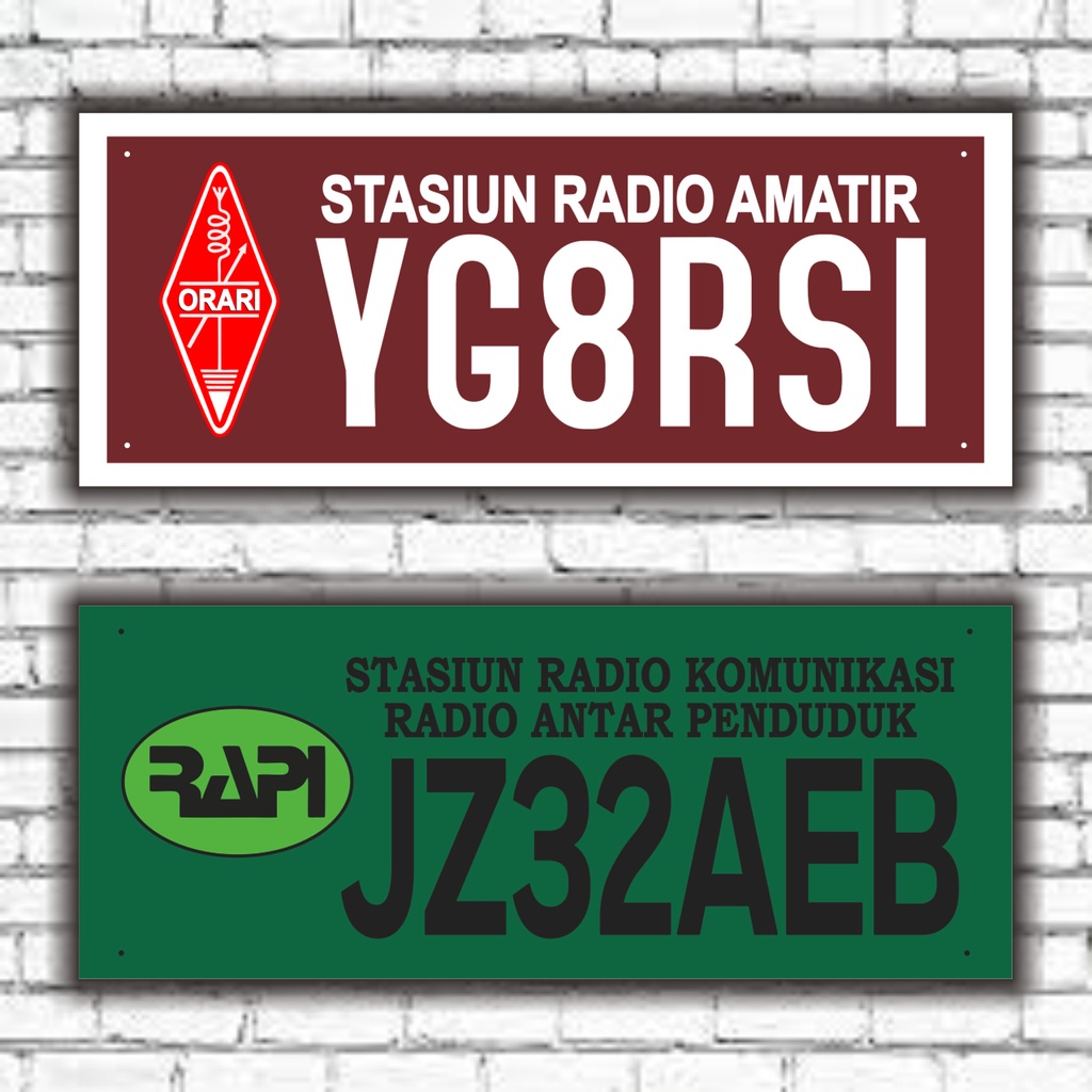 Jual PAPAN CALLSIGN RAPI/ORARI - AKRILIK - STANDAR PERMEN - 50 x 20 CM ...