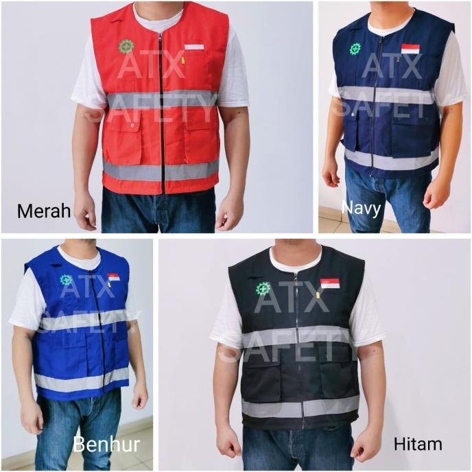 Jual Rompi Safety Rompi Proyek Rompi Kerja Lapangan Bahan Drill Merk ...