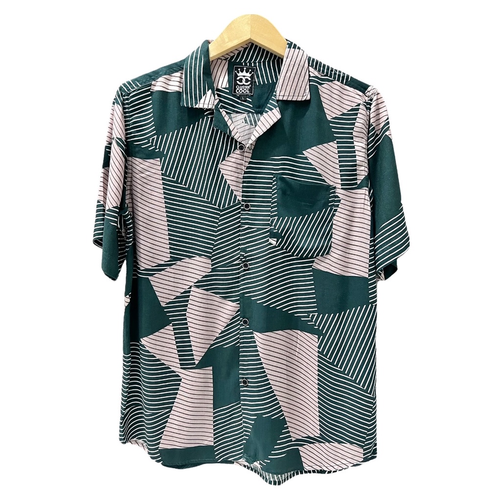 Jual Clustercool - Kemeja Pattern Hawai Kasual | Shopee Indonesia