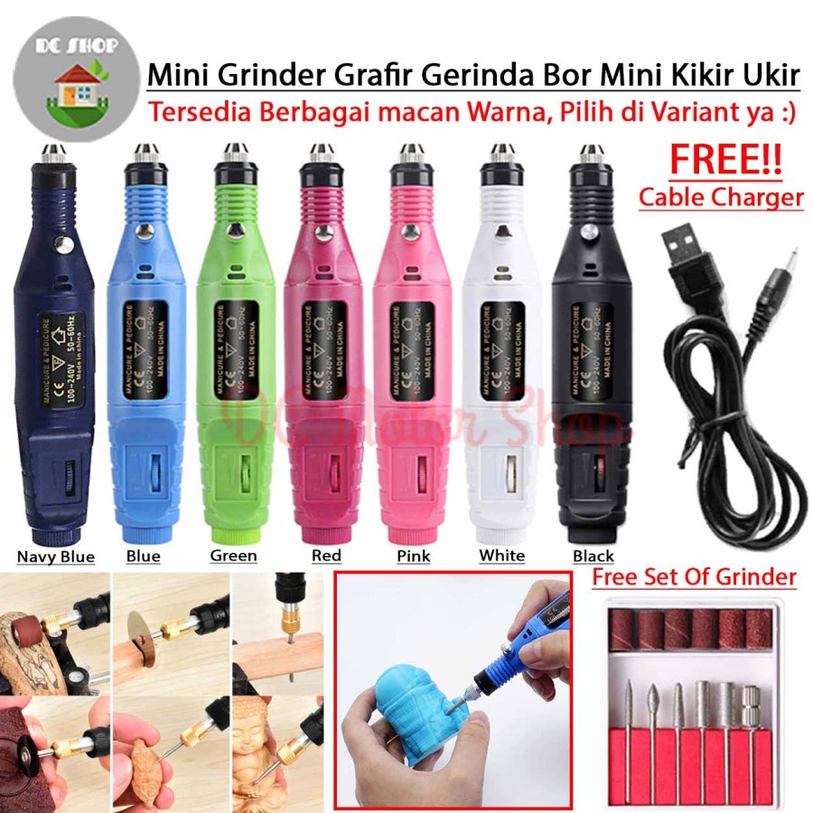 Jual Mesin Mini Grinder Grafir Bor Gerinda Alat Kikir Ukir Gerinda ...