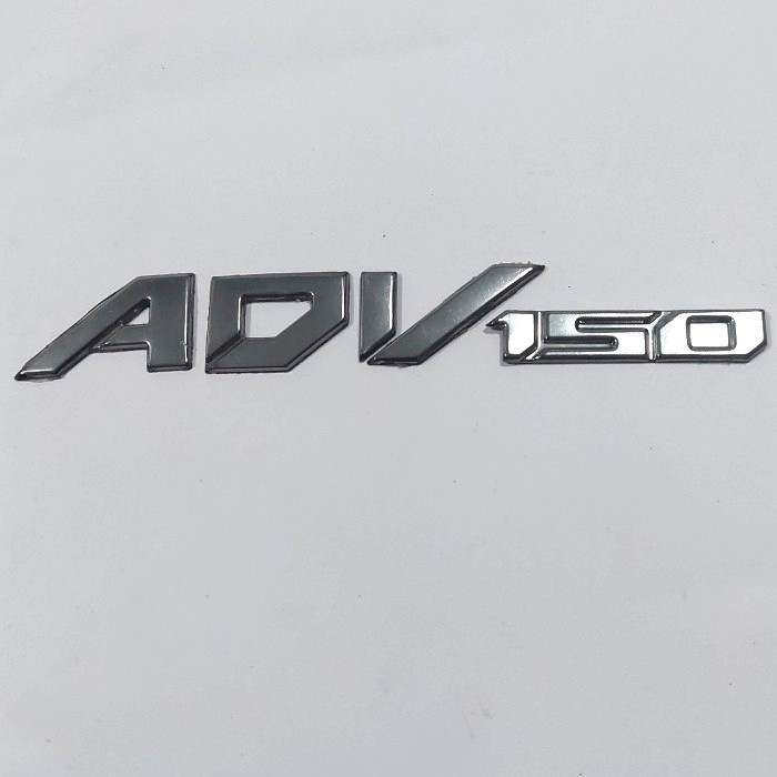 Jual emblem Logo Honda ADV 150 type 1 warna silver original baru ...
