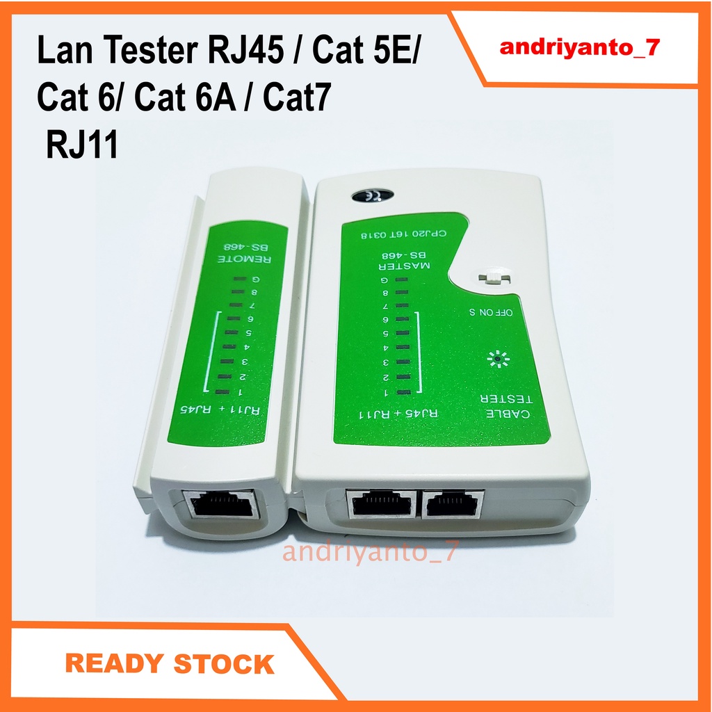 Jual LAN TESTER (Penguji Kabel LAN RJ45 / Kabel Telepon RJ11) | Shopee ...