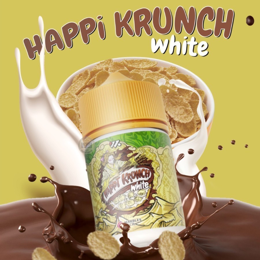 Jual LIQUIDS 60ML HAPPI KRUNCH V2 WHITE CHOCOLATE / HAPPY KRUNCH ...