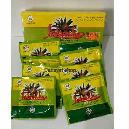 Jual LABAIK kapsul asam urat 1 box isi 12 sachet | Shopee Indonesia