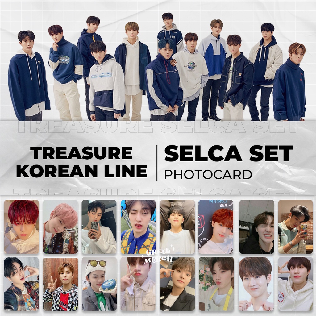 Jual [ISI 10] PHOTOCARD TREASURE SELCA MEMBER SET (KOREA LINE VER ...