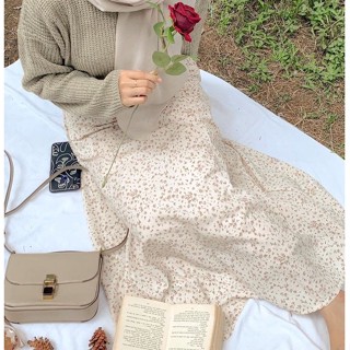 Jual SAKURA PATTERN SKIRT FLORAL SKIRT / ROK MOTIF KOREAN SKIRT / ROK ...