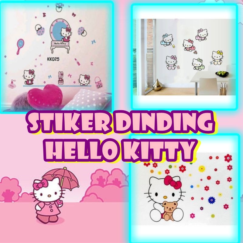 Jual GM - STIKER DINDING HELLO KITTY STIKER HELLO KITTY WALLSTICKER ...