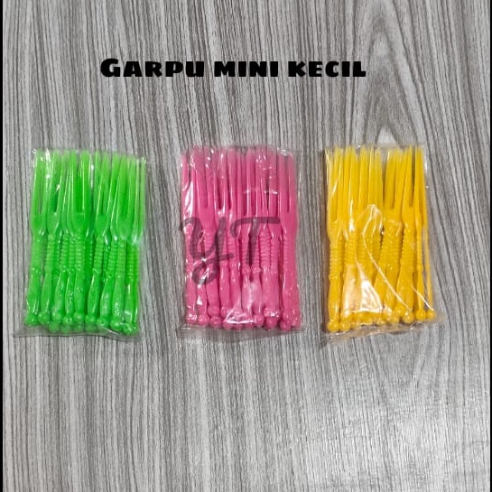 Jual Garpu mini kue - garpu plastik kecil buah 10 cm | Shopee Indonesia