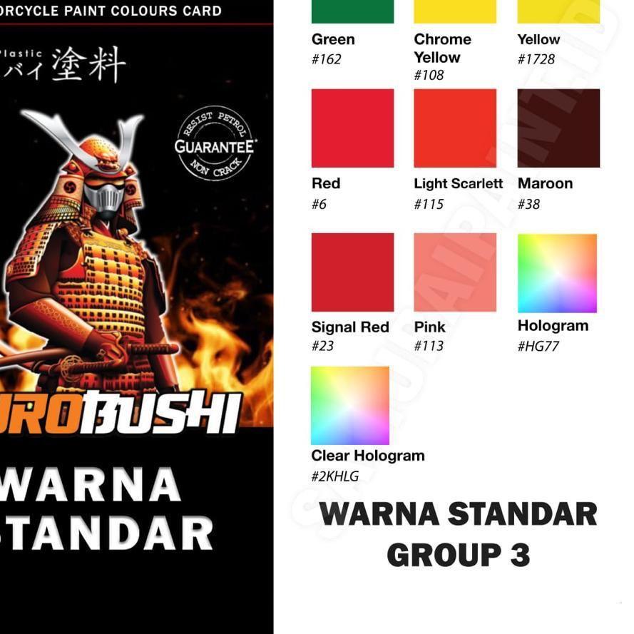 Jual Diskon!! Samuraipaint Warna solid atau warna no star group cat ...