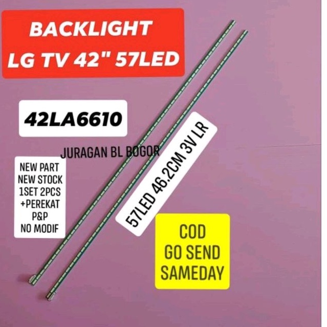 Jual LAMPU LED BL BACKLIGHT TV LG 42INC 57LED 42LA6610 | Shopee Indonesia