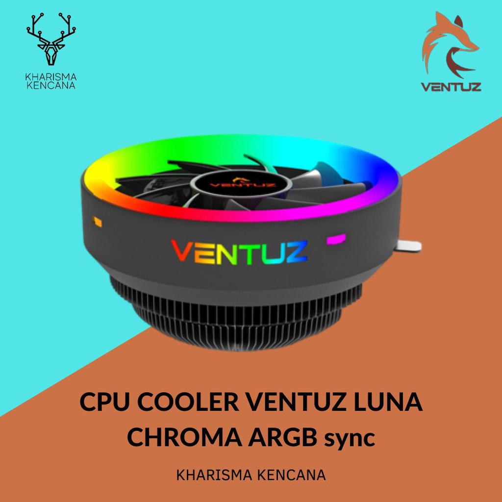 Jual CPU COOLER VENTUZ LUNA CHROMA ARGB sync | Shopee Indonesia