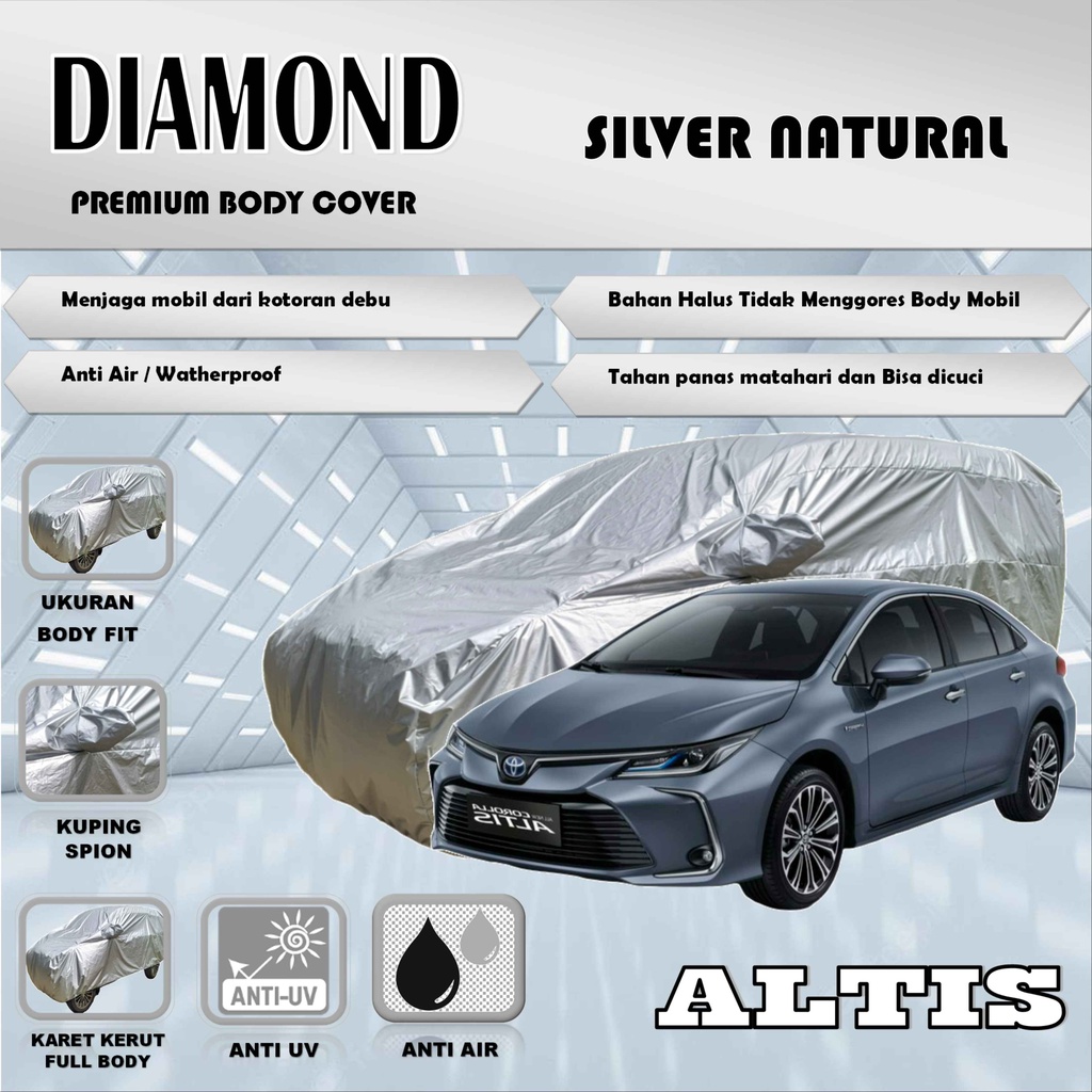 Jual COVER mobil ALTIS ACCORD CIVIC FD BALENO COROLLA SILVER NATURAL ...