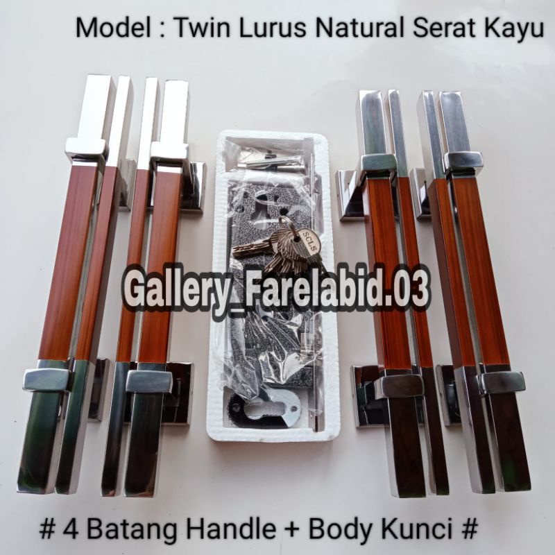 Jual 45 Cm Handle Pintu Rumah Stainless Steel Set Body Kunci Gagang ...