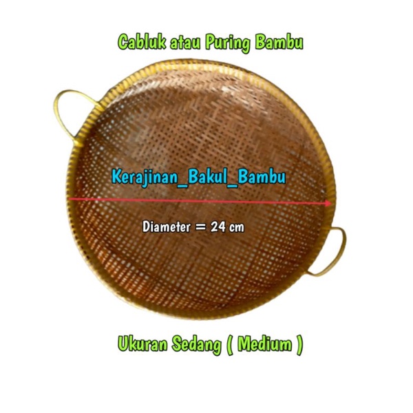 Jual Cabluk bambu/Puring bambu/kukusan bambu alat untuk mengukus ...