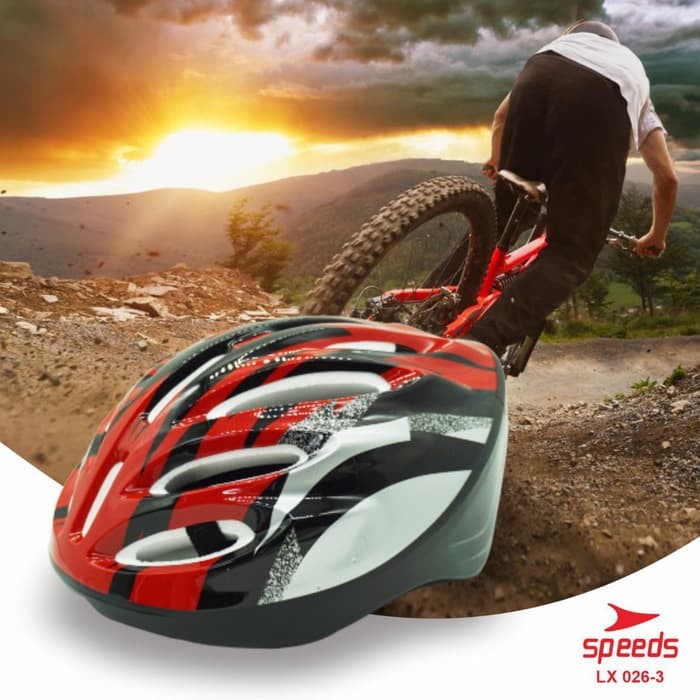 Jual Helm inline sepatu roda/helmet sepeda Gunung balap Unsex LX 026-3 ...