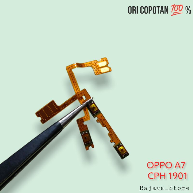 Jual Fleksibel fleksible Tombol power volume on off oppo a7 ori original cabutan copotan asli ...