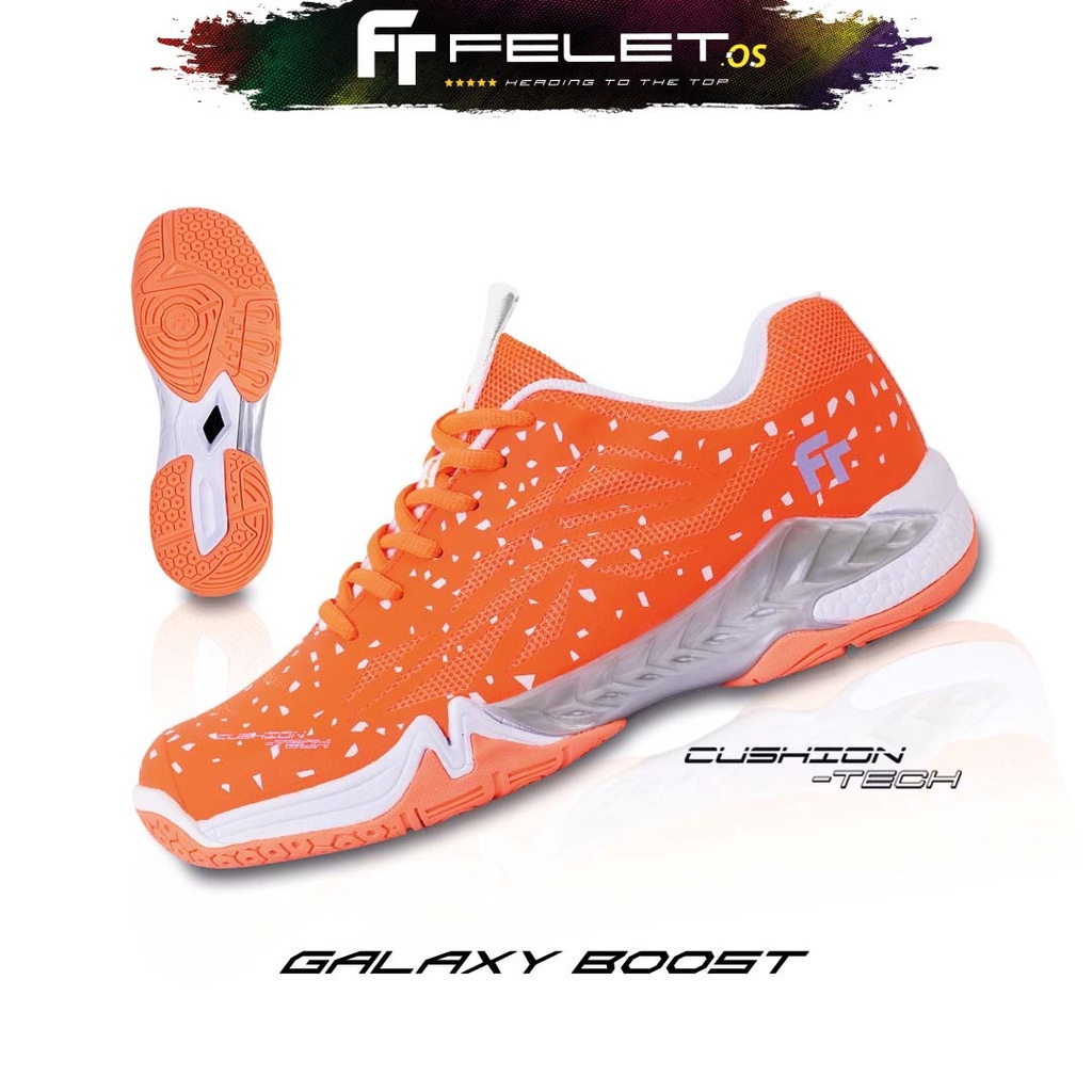 Jual Sepatu Badminton Merk Felet Galaxy Boost Original | Shopee Indonesia
