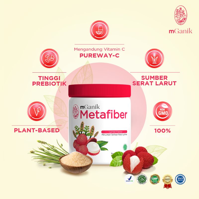 Jual MGANIK METAFIBER FIBER DIABETES SUPLEMEN SERAT LARUT MGANIC 450gr ...