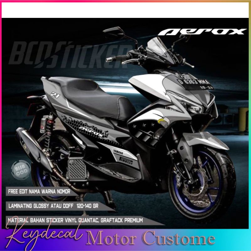 Jual Stiker Decal Aerox versi lama full body Sticker variasi untuk ...