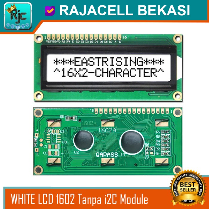 Jual Lcd 1602 16x2 For Arduinoo Esp8266 Esp32 Stm32 Pico I2c Pcf8574 7310