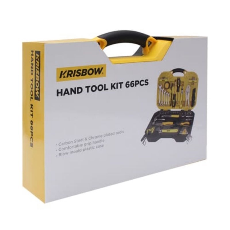 Jual 1 set perkakas handtools krisbow isi 66 pcs / kunci set / hand ...
