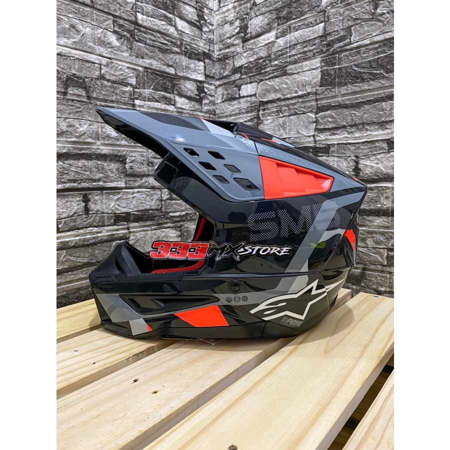 Jual HELM ALPINESTARS SM5 ROVER RED HELM CROSS ALPINESTARS SM5 ROVER ...
