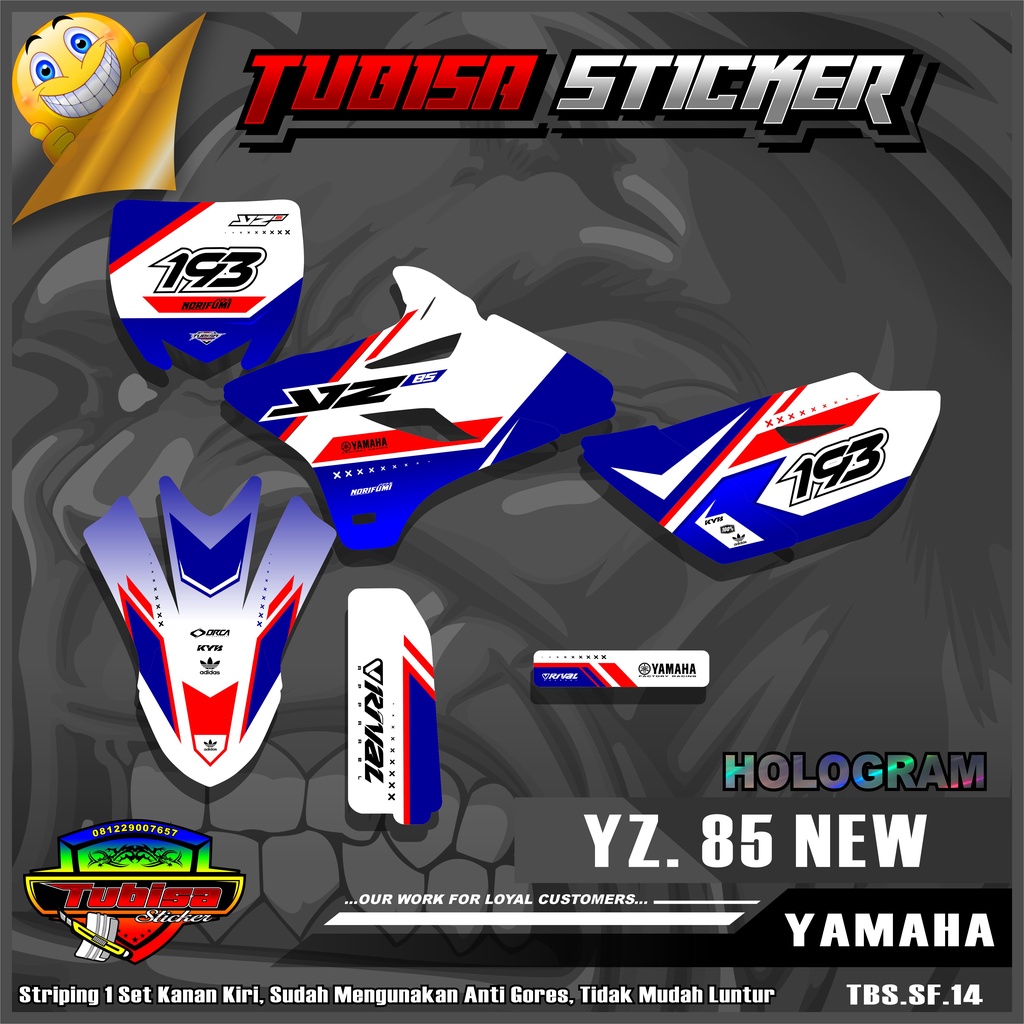 Jual (COD)STIKER DECAL FULL BODY YZ 85 NEW PREMIUM STICKER FULLBODY YZ ...