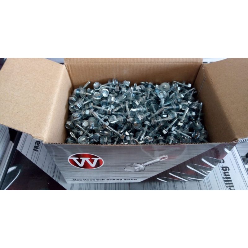 Jual Baut Drilling W ukuran 12x20, isi 600pc, panjang 2 cm, kunci 8 ... Jual Baut Drilling W ukuran 12x20, isi 600pc, panjang 2 cm, kunci 8 ...