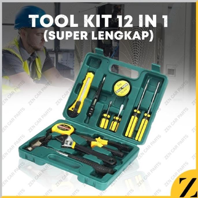 Jual ALAT PERTUKANGAN BOX 12 IN 1 HAND TOOLS SET ORIGINAL ID88 | Shopee ...