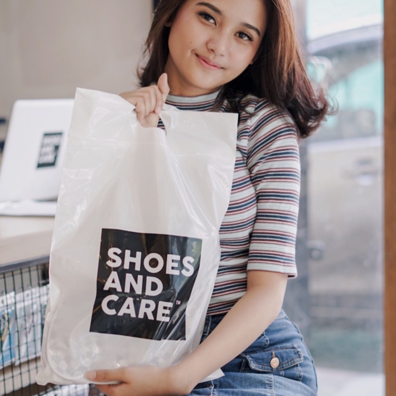 Jual Plastik Laundry Sepatu Custom Ziplock Plong 30x38+7 min 200pcs ...