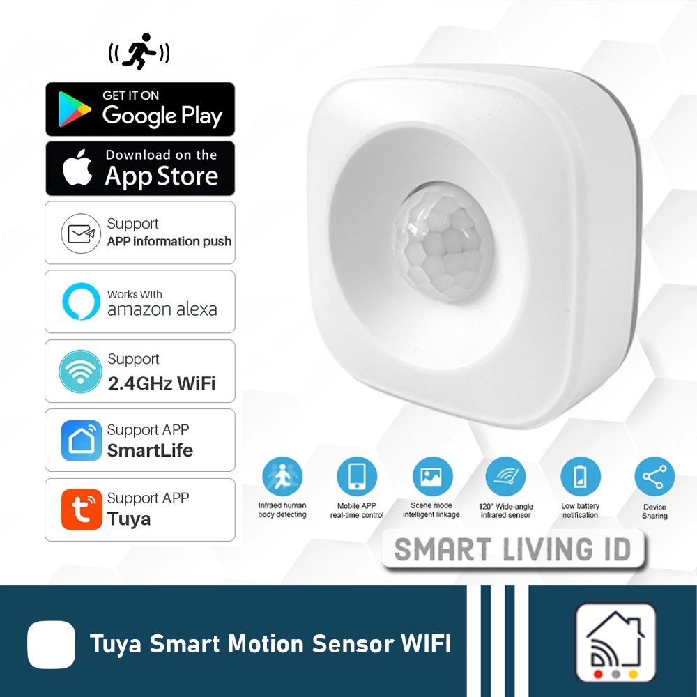Jual Tuya Smart Life Human Body Movement Motion Sensor Gerak Detector ...