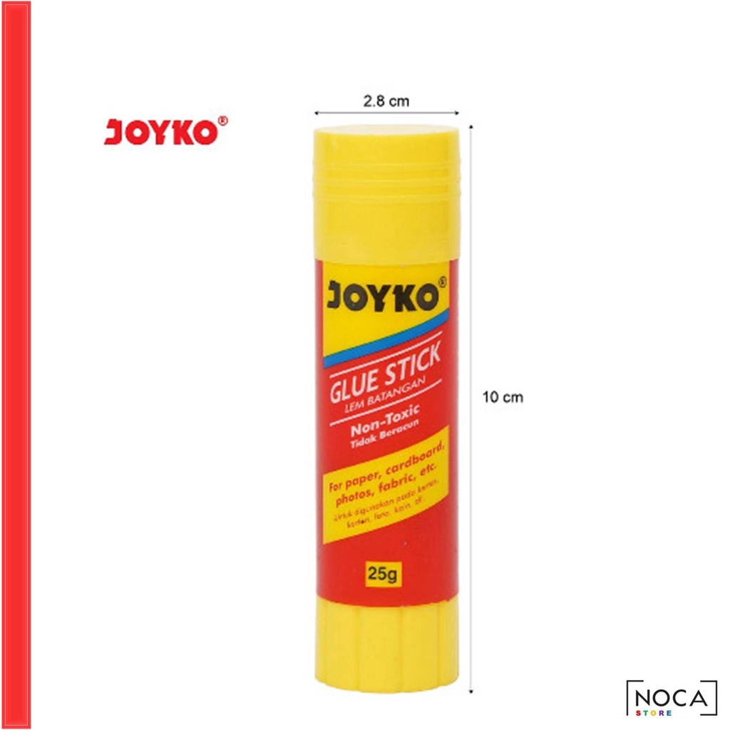 Jual Lem Stik Putar JOYKO 25 Gram Glue Stick Lem Kertas BESAR Paper 25g ...