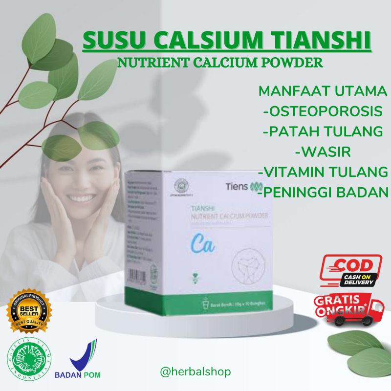Jual Nutrient High Calcium Powder Tiens Susu Peninggi Badan Tianshi ...