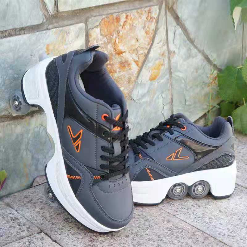 Jual Sepatu Roda Casual Skate / Kick Roller Shoes Impor Viral TIKTOK ...