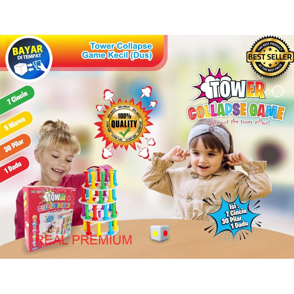 Jual MAINAN FUN TOWER COLLAPSE GAME / MAINAN KELUARGA / FAMILY GAME | Shopee Indonesia