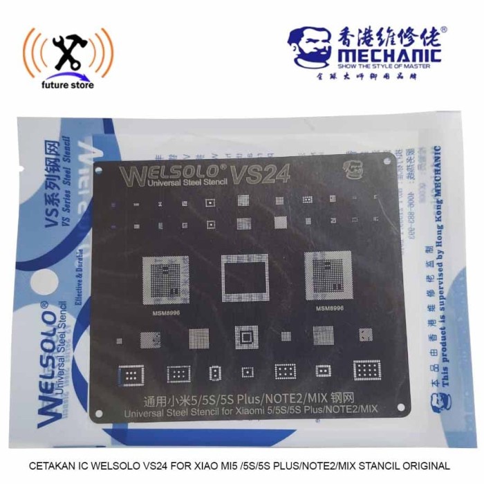 Jual WELSOLO Cetakan IC VS24 For XIAO MI5 /5S/5S PLUS/NOTE2/MIX Stancil Original | Shopee Indonesia