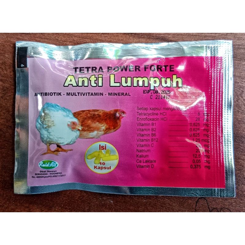Jual TETRA POWER FORTE ANTI LUMPUH ANTIBIOTIK VITAMIN MINERAL OBAT AYAM ...
