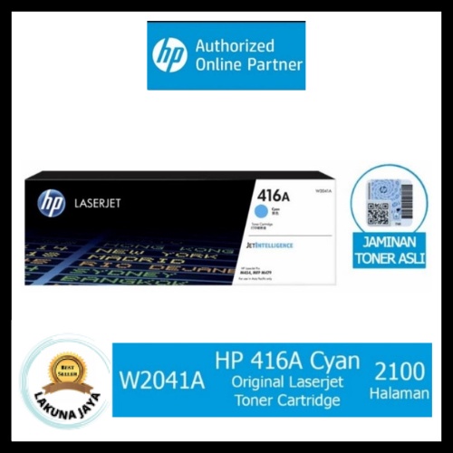 Jual Toner HP LaserJet 416A (W2041A) Cyan Original | Shopee Indonesia