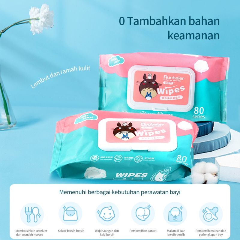 Jual Sweetybayi 80s Tissue Basah bayi pure baby wipes non perfumed tisu ...