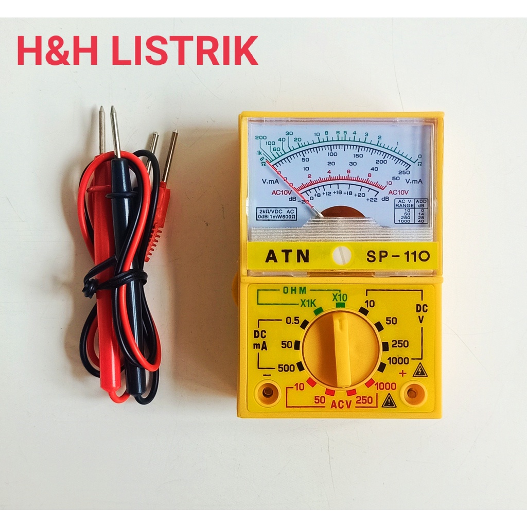 Jual Avometer Analog Kecil Plus Kabel - Multitester - Multimeter ...