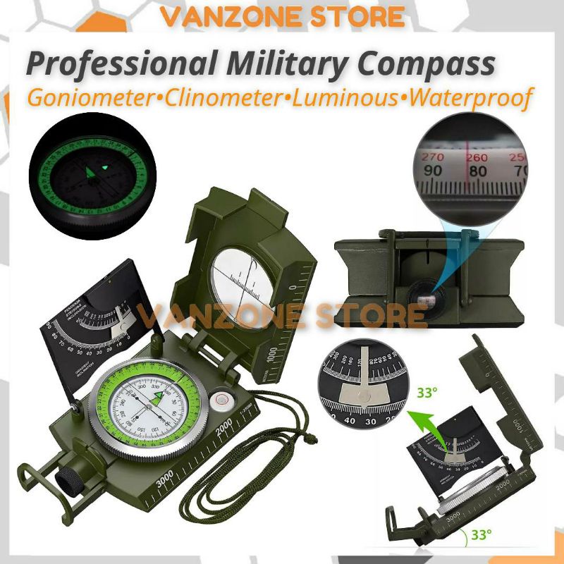 Jual Kompas Gunung Mendaki Militer Tactical Professional Compass ...