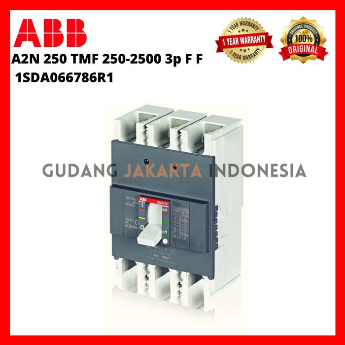 Jual ABB MCCB 3P 36kA 250A A2N 250 TMF 250-2500 3p F F 1SDA066786R1 | Shopee Indonesia