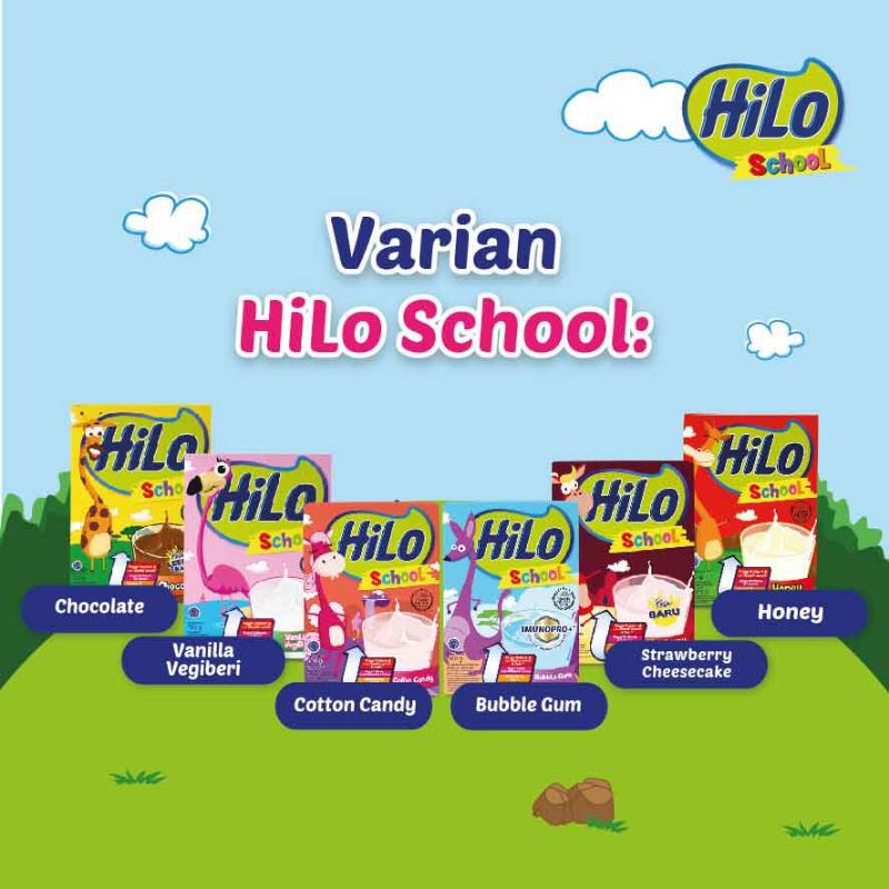 Jual Hilo School 500gr Coklat / Vanilla / Strawberry Cheese Cake ...