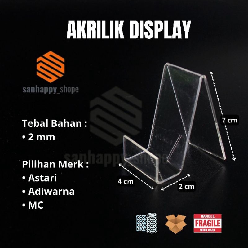 Jual Akrilik display stand dompet cowo kecil | Akrilik dompet cowok ...