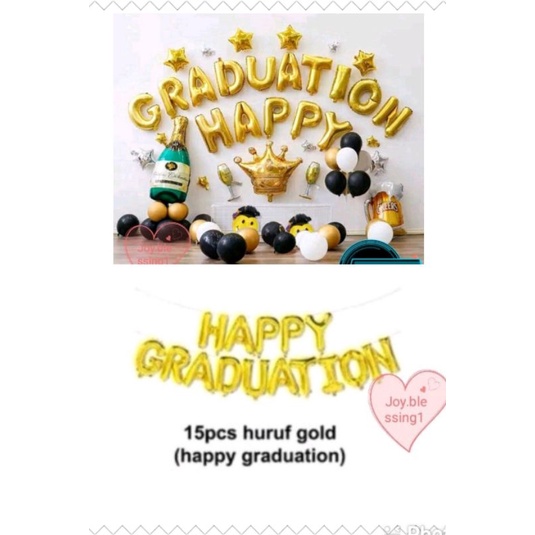 Jual PAKET 1 BALON SET WISUDA GRADUATION/BALON WISUDA GRADUATION ...