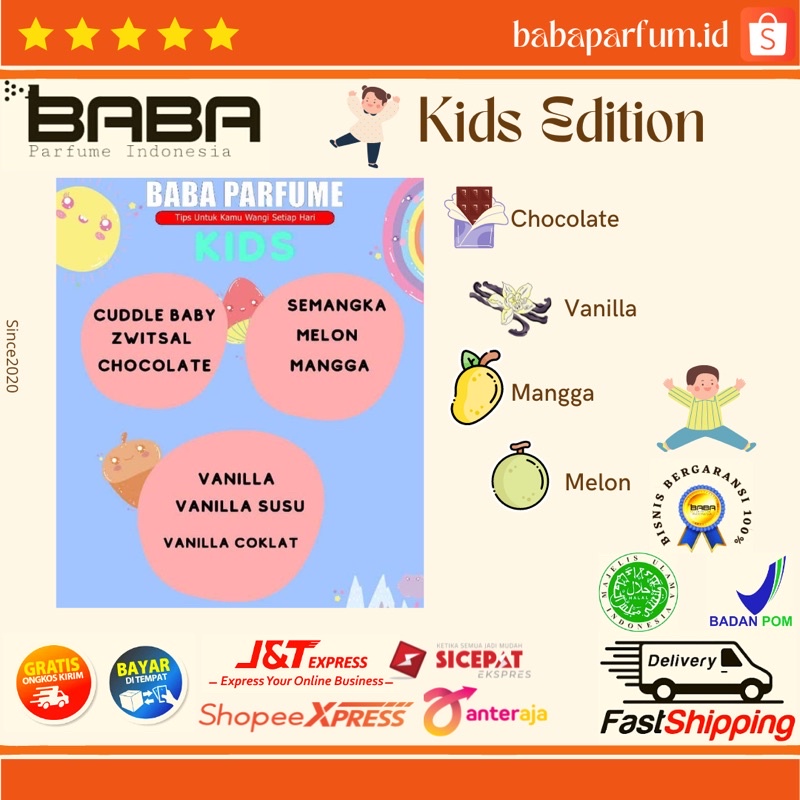 Jual Kids Edition - Baba Parfum Original | Shopee Indonesia