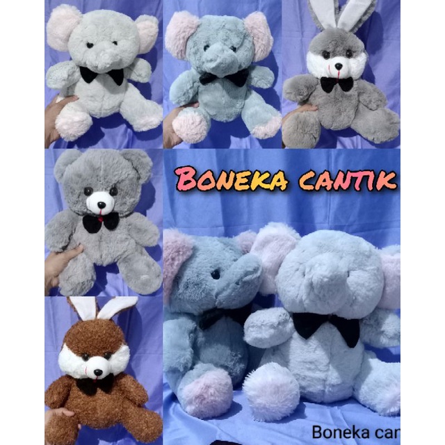 Jual Boneka duduk beruang Teddy bear kelinci gajah bulu lembut sudah ...