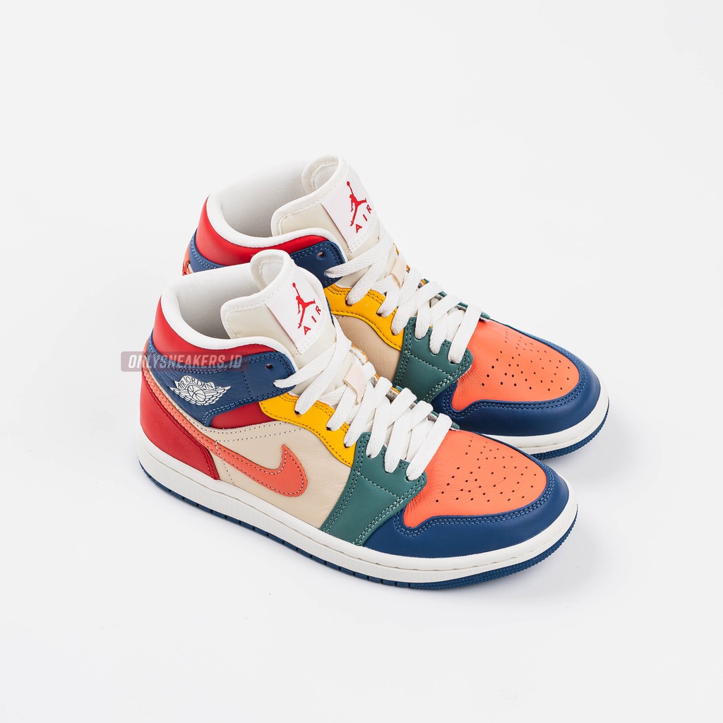 Jual JORDAN 1 MID MULTICOLOR 2022 SE W (100% AUTHENTIC) | Shopee Indonesia