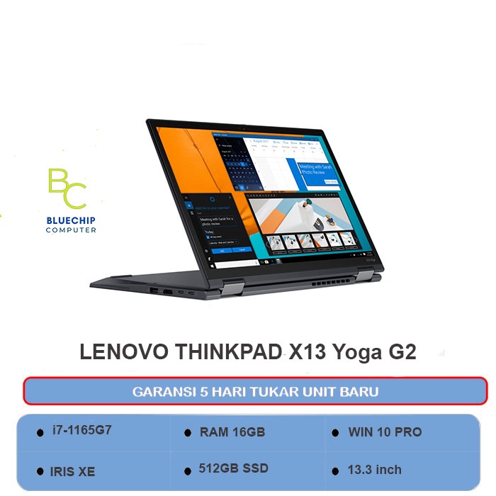 Jual Laptop Lenovo ThinkPad X13 Yoga G2 - i7-1165G7 16GB 512GB 13.3" Touch | Shopee Indonesia