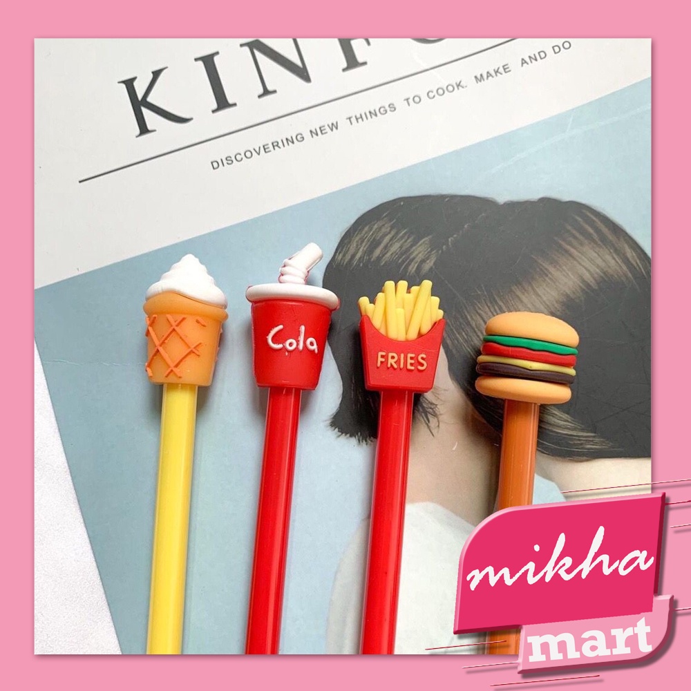 Jual Pulpen Food Burger / French Fries / Cola / Ice Cream / Pulpen ...